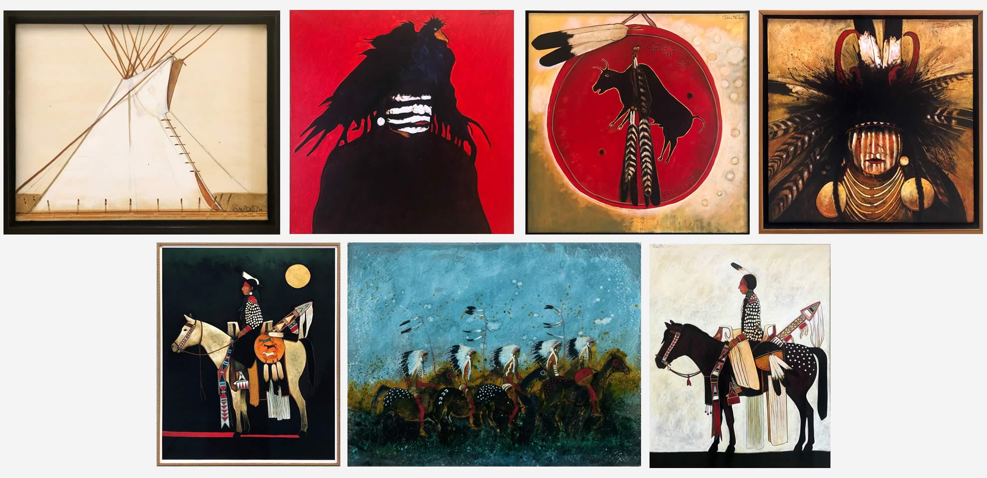 Kevin Red Star – The work of Native American painter and plains artist ...